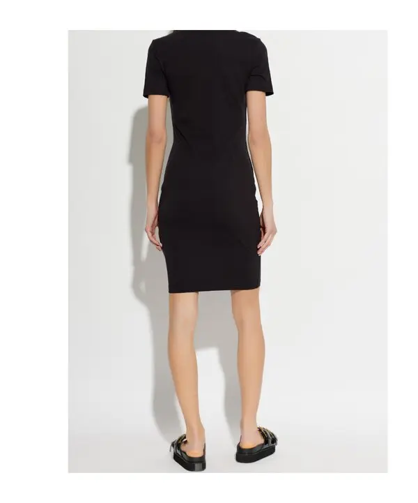 Versace Logo Printed Crewneck Dress