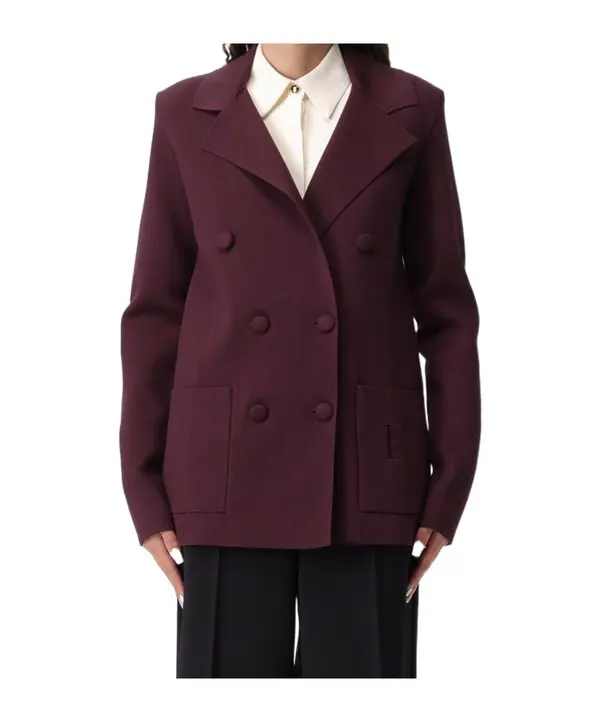 Elisabetta Franchi Knit Jacket With Embroidery - Black