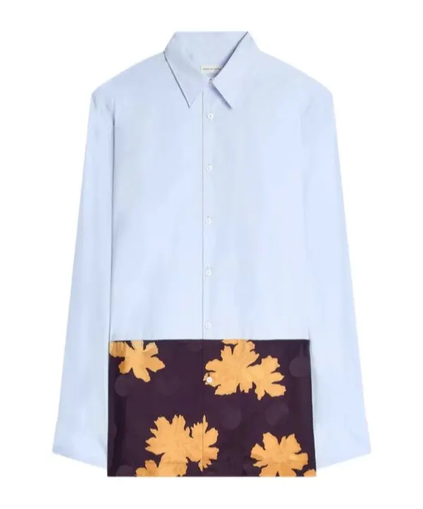 Dries Van Noten Capero Long-sleeved Shirt - Light Blue