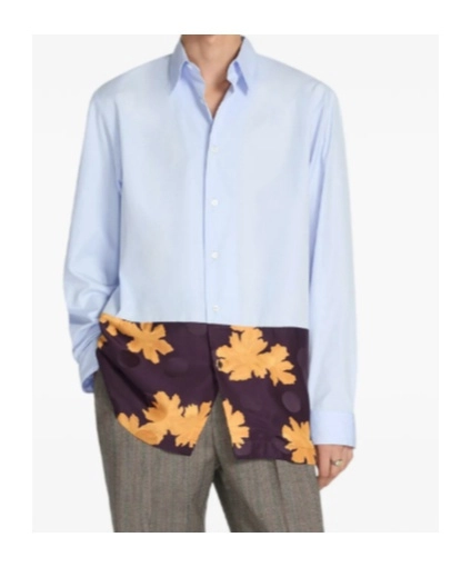 Dries Van Noten Capero Long-sleeved Shirt - Light Blue