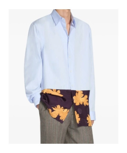 Dries Van Noten Capero Long-sleeved Shirt - Light Blue