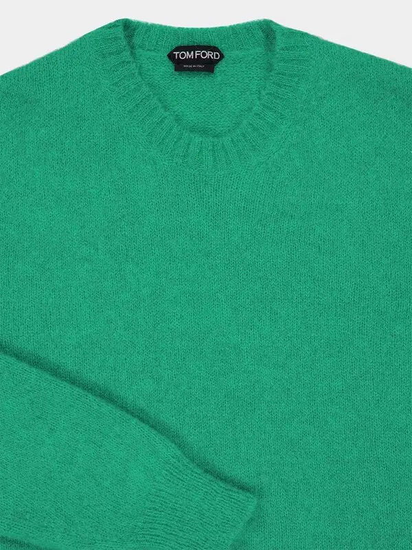 TOM FORD Crewneck Knitted Jumper - Green