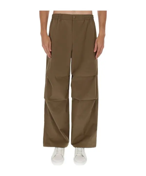 A.p.c. Wide Leg Elasticated Waistband Trousers - Brown