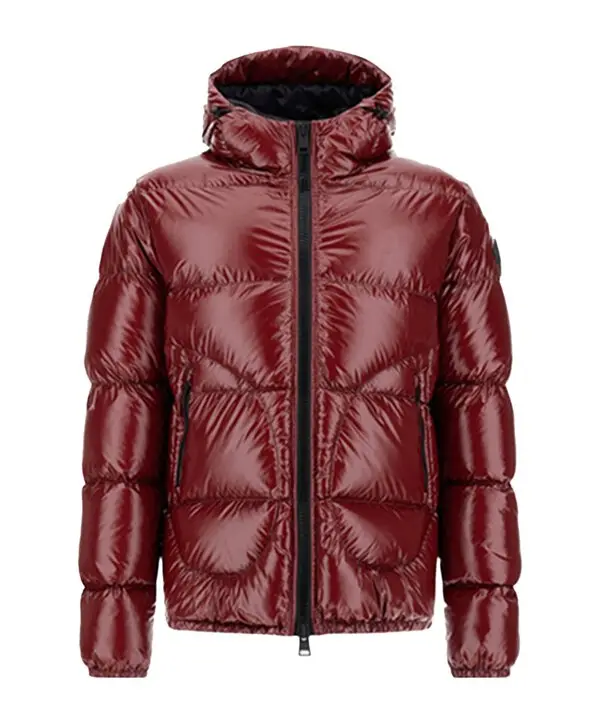 Herno Zip-up Hooded Down Coat - Red