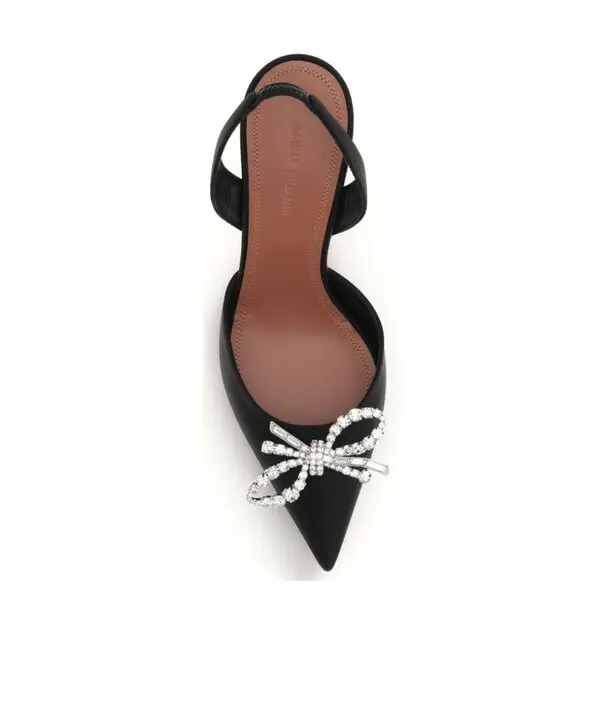 Amina Muaddi Rosie Sling 70 Bow Heeled Sandals