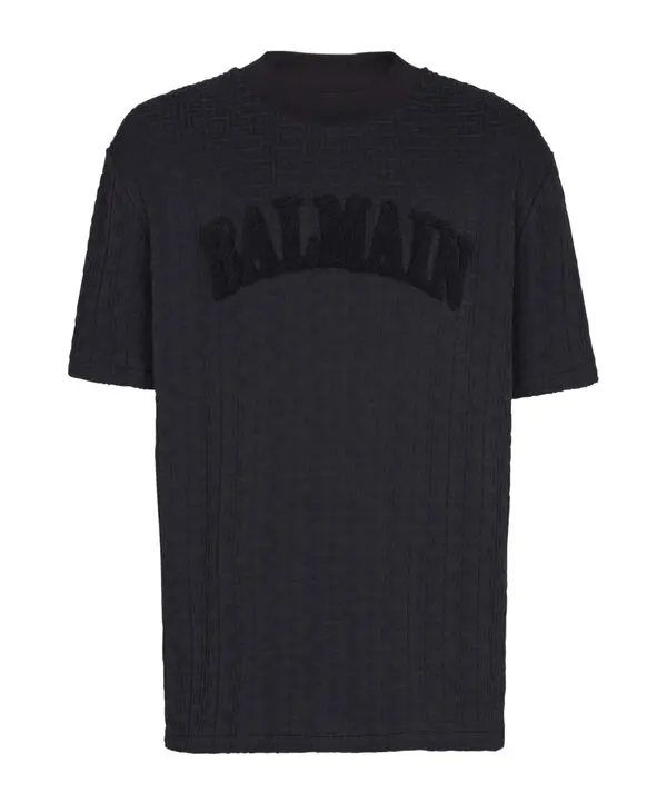 Balmain Terry Monogram Crewneck T-shirt