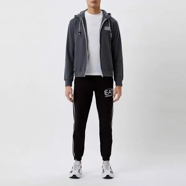 EA7 Zip Up Hooded Sweater