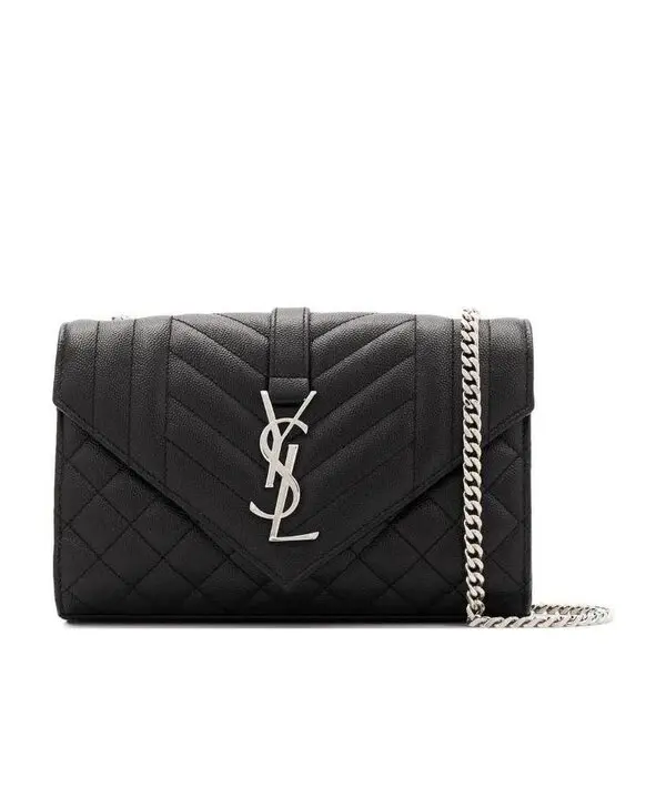 Saint Laurent Matelassé Small Crossbody Bag - Black