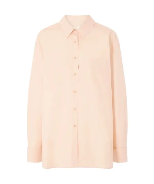 Khaite Cotton Poplin Shirt - Peach
