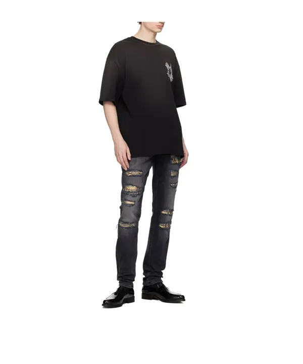 Amiri Belt Loops Jeans - Black