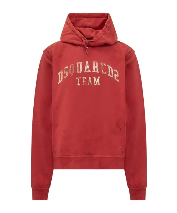Dsquared2 Distressed Logo Hoodie