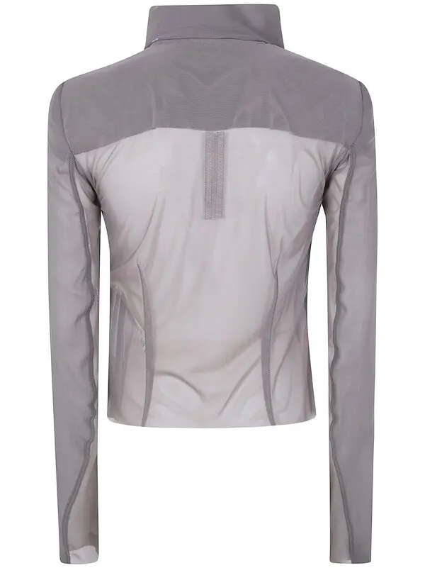Rick Owens Asymmetrical High Neck Biker Jacket