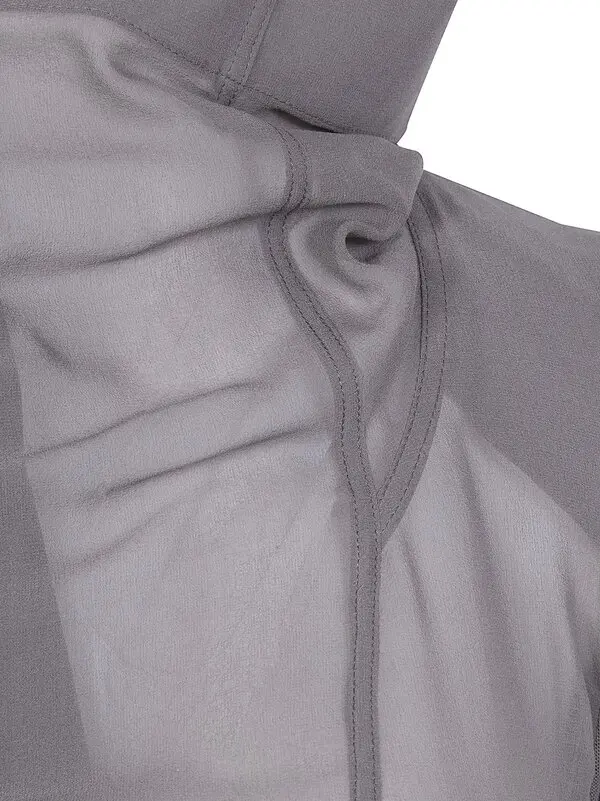 Rick Owens Asymmetrical High Neck Biker Jacket