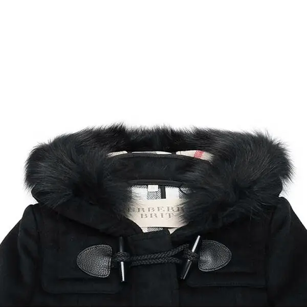Burberry Horn Buckle Wool Duffle Coat
