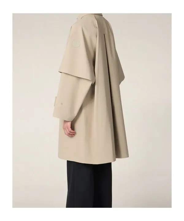 SAVE THE DUCK Hooded Cape Detail Coat