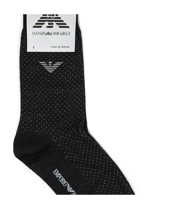 Emporio Armani Logo Knitted Crew Socks