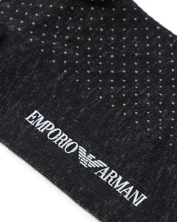 Emporio Armani Logo Knitted Crew Socks
