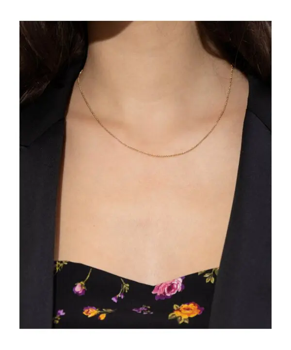 Dolce & Gabbana Logo Charm Chain Necklace