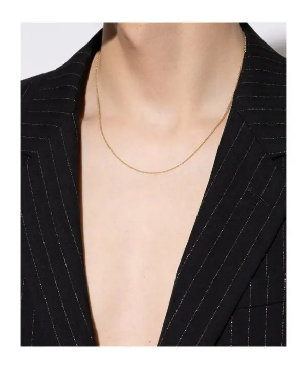 Dolce & Gabbana Logo Charm Chain Necklace