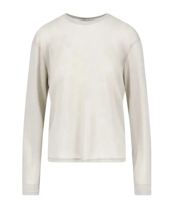 Paloma Wool Long Sleeve Crewneck Sweater - White