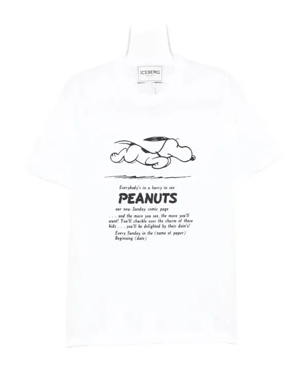 Iceberg Peanuts Print T-shirt - White