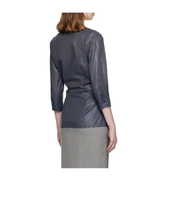 Paloma Wool Wrap V-neck Top - No