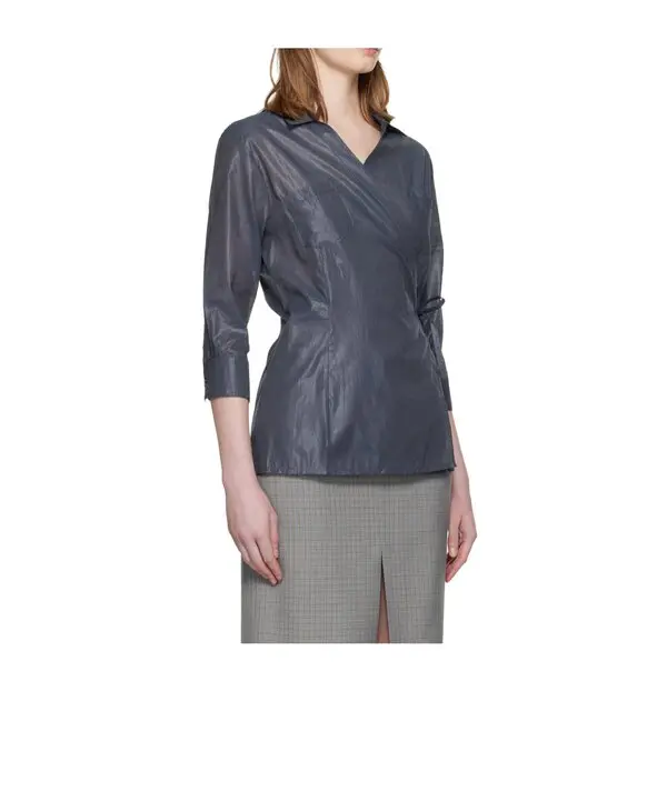 Paloma Wool Wrap V-neck Top - No