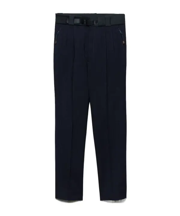 Prada Wool Pants With Technical Details