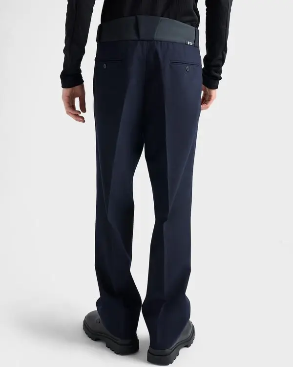 Prada Wool Pants With Technical Details