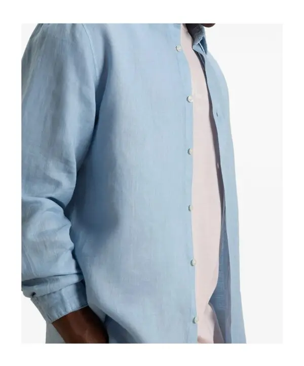 Woolrich Garment-dyed Linen Shirt - Blue