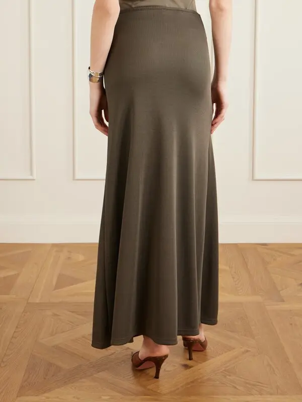 Christopher Esber Embellished Cascade Maxi Skirt - Brown