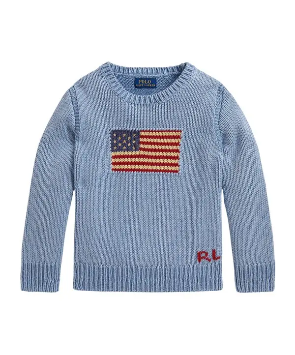 Polo Ralph Lauren Crew Neck Knitted Sweater - Blue