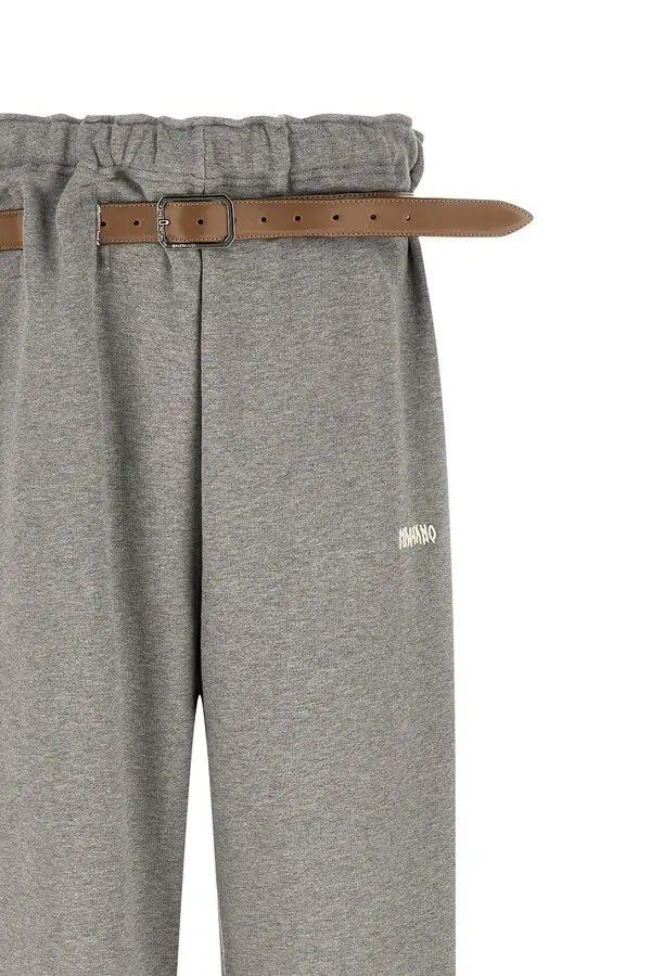 MAGLIANO Provincia Belted Wide-leg Pants - Gray