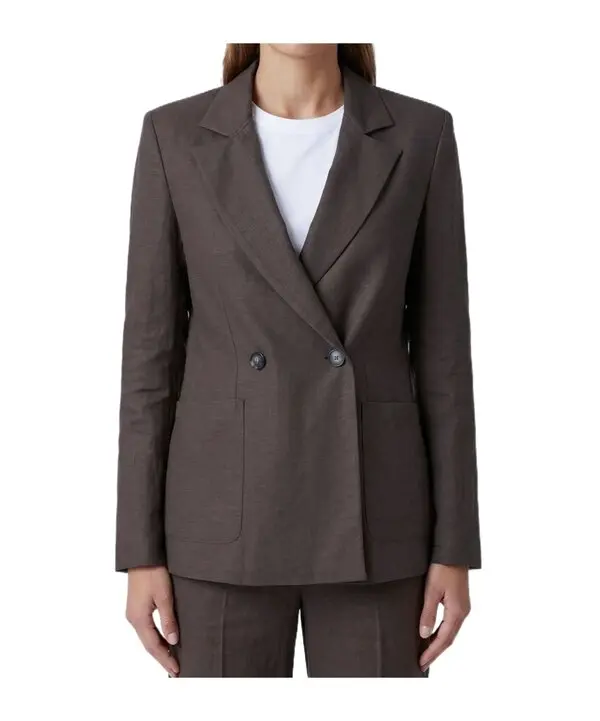 Harris Wharf London Double-breasted Blazer - Black