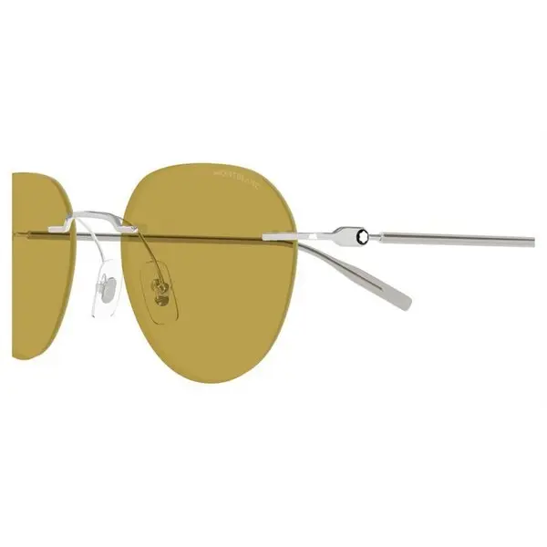 Montblanc Eyewear Oval Frame Sunglasses - Silver