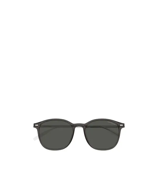 Montblanc Eyewear Oval Frame Sunglasses - Black