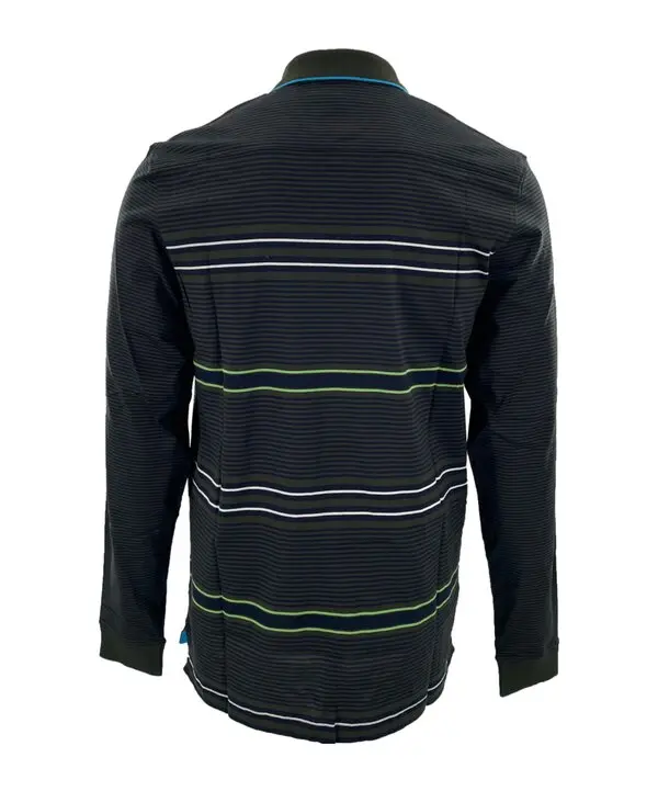 Dunhill Striped Long-sleeved Polo Shirt