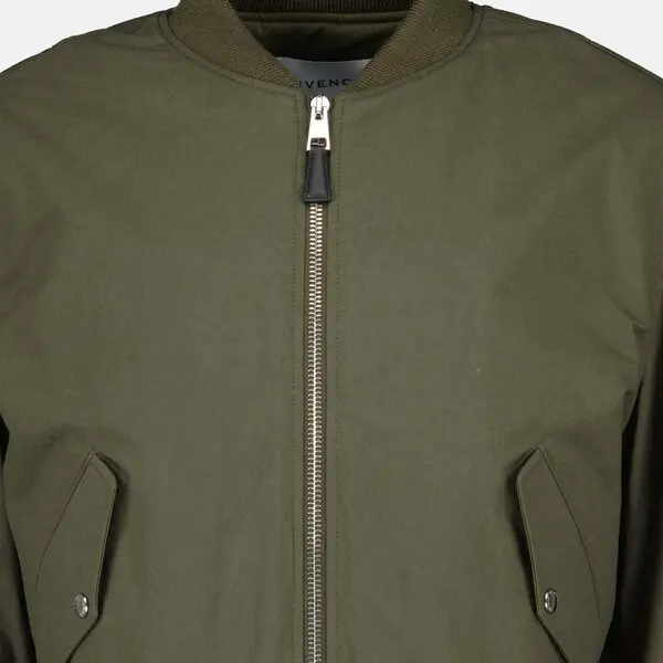 Givenchy Couture Seam Zip-up Bomber Jacket - Khaki