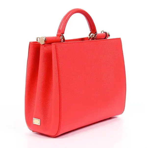 Dolce & Gabbana Logo Detail Top Handle Handbag - Orange