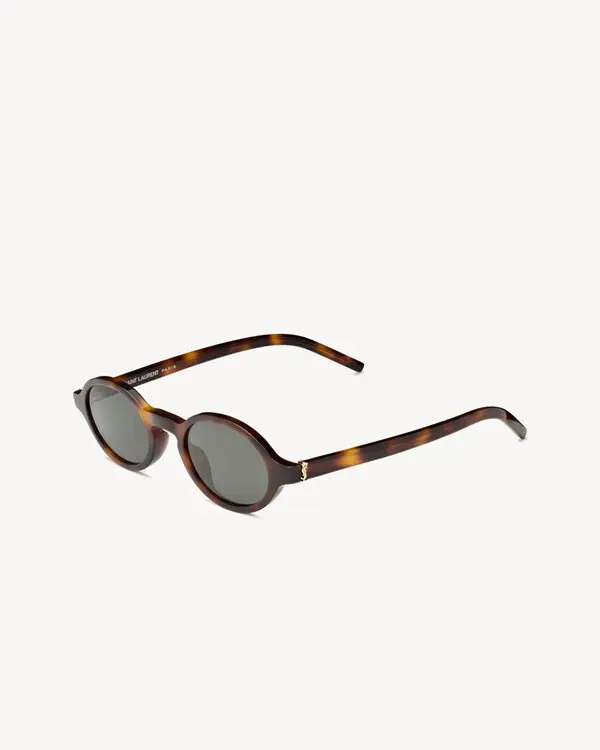 Saint Laurent Round Frame Sunglasses - Gray
