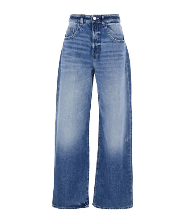 ICON DENIM LOS ANGELES Poppy High-rise Wide-leg Jeans