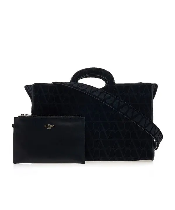 Valentino Garavani Monogrammed Shoulder Bag With Top Handle