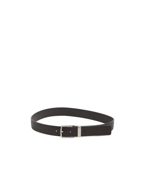 Bottega Veneta Intrecciato Loop Belt - Brown