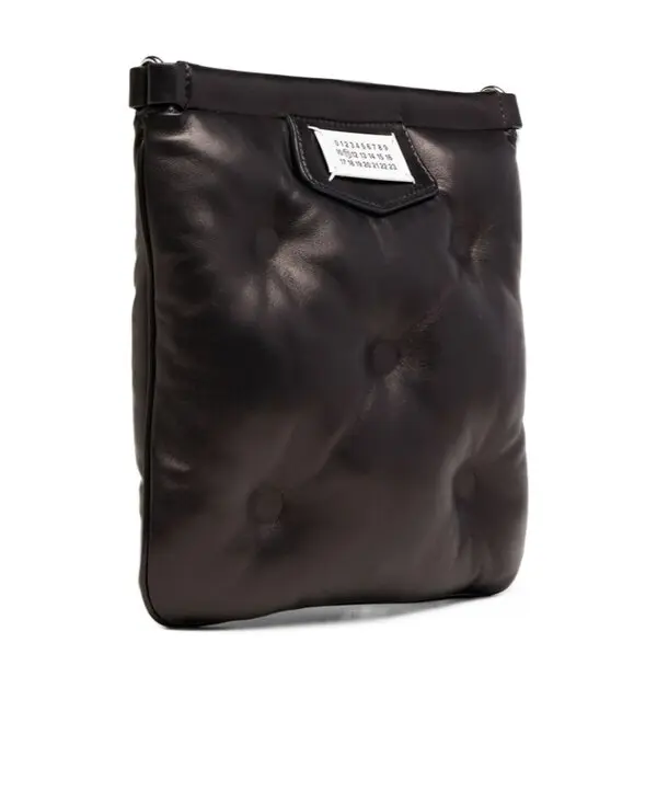 MAISON MARGIELA Quilted Logo Patch Messenger Bag