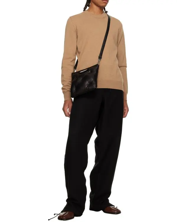 MAISON MARGIELA Quilted Logo Patch Messenger Bag