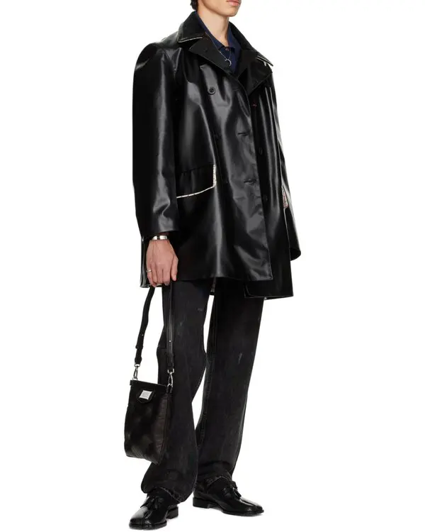 MAISON MARGIELA Quilted Logo Patch Messenger Bag