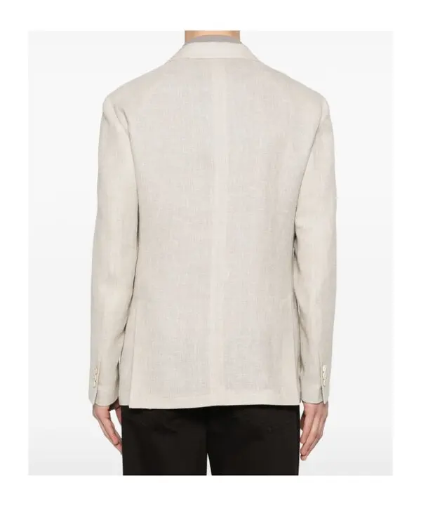 LARDINI Single-breasted Button Blazer - White