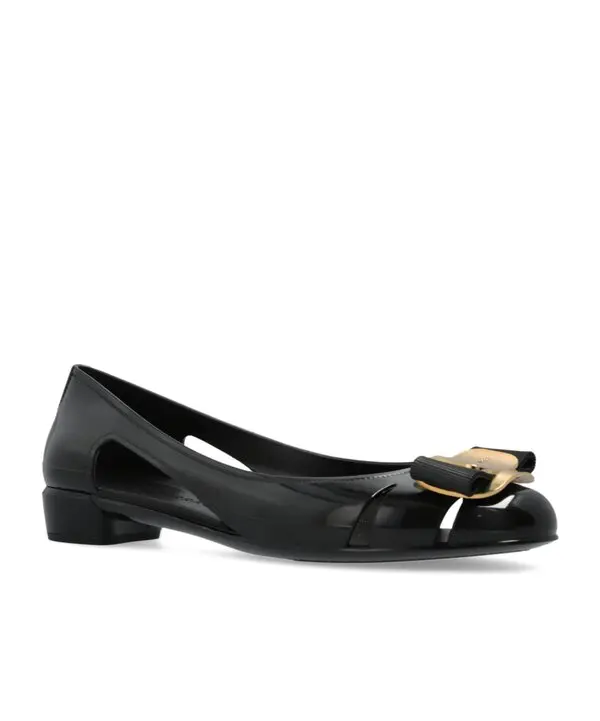 FERRAGAMO Vara Bow Detail Pumps - Black