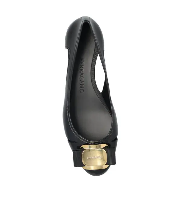 FERRAGAMO Vara Bow Detail Pumps - Black