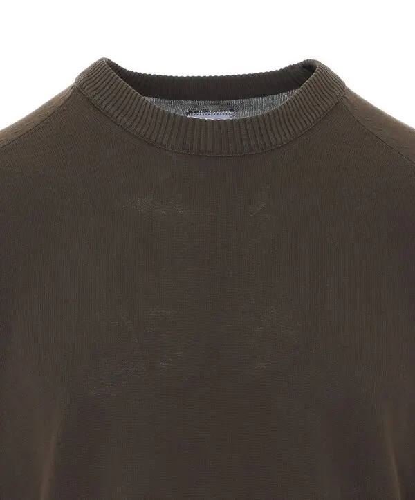 C.P. COMPANY Lens Logo Crewneck Knitted Sweater - Black